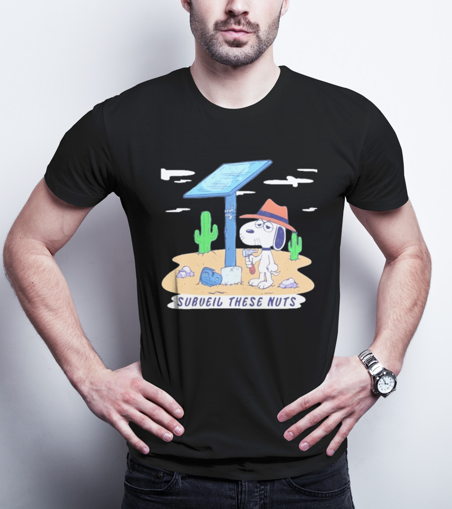 Spike Peanuts Subueil These Nuts Snoopy Desert Solar Panel T-Shirt