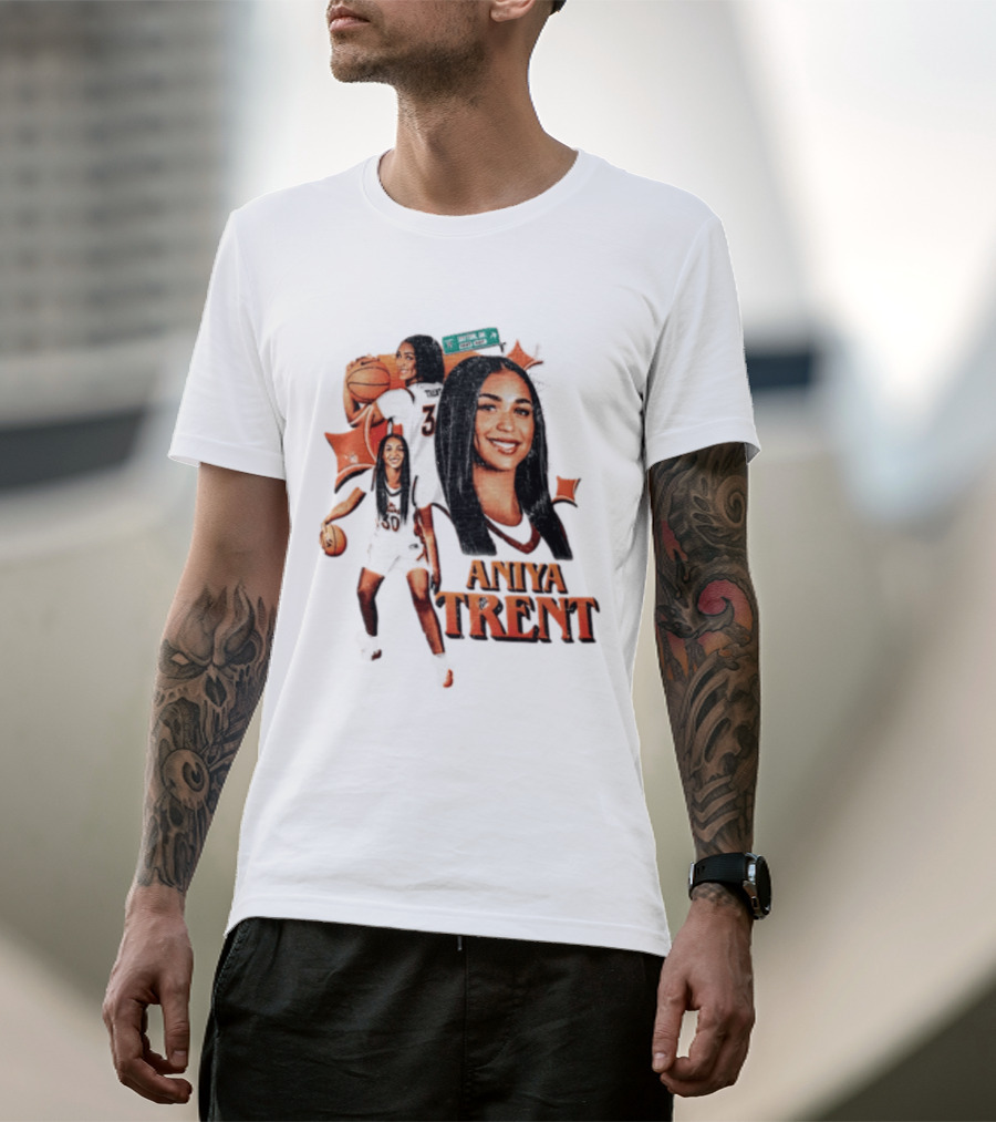 Aniya Trent Dayton Ohio Basketball Player The Burg Sign T-Shirt