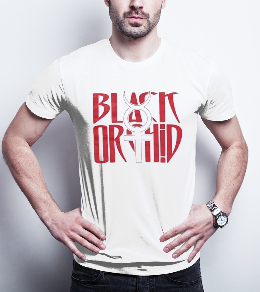 Black Orchid Venus Symbol Red T-Shirt