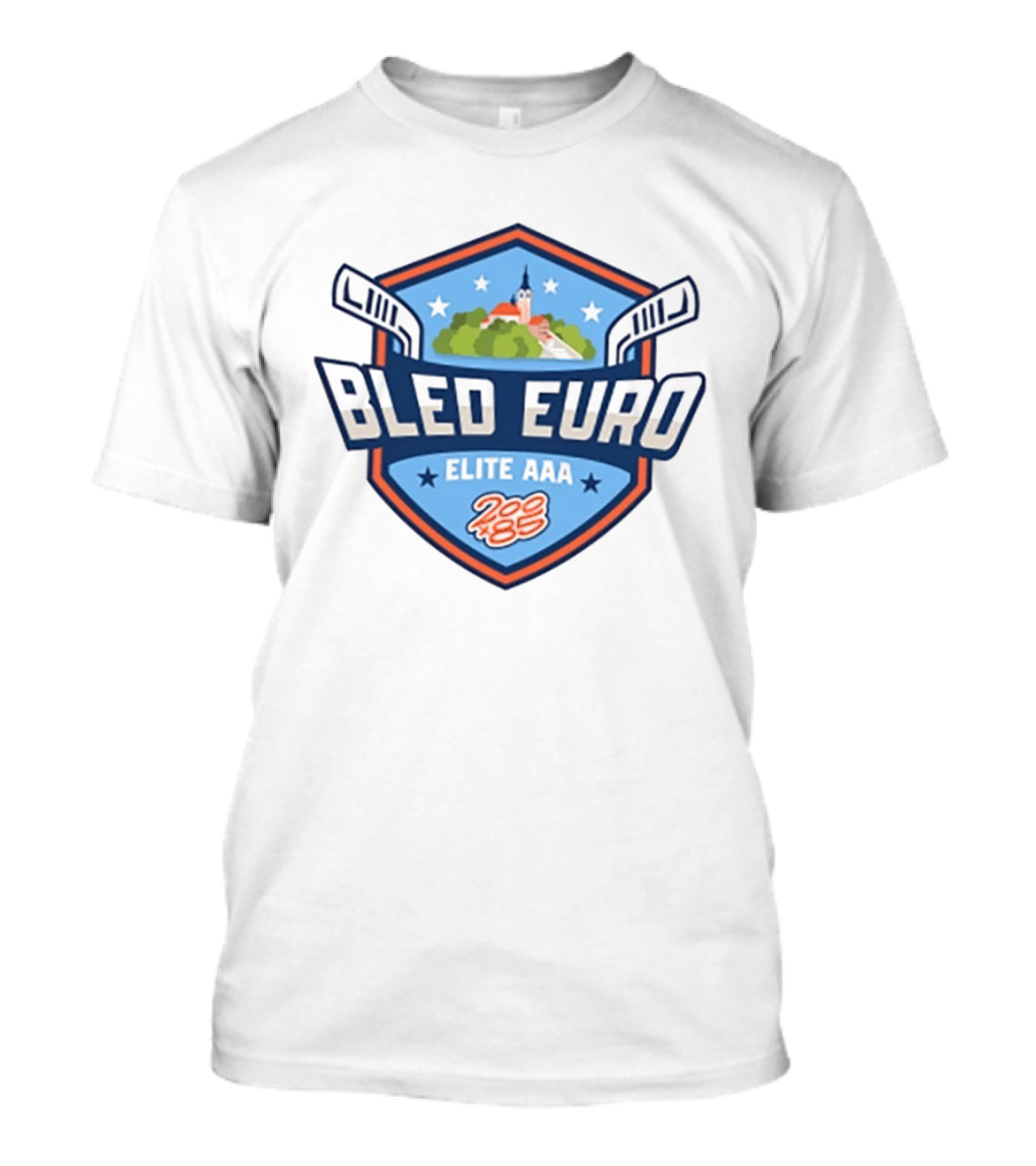 Bled Euro Elite AAA 2026 200x85 Tournament Series Hockey Shield T-Shirt