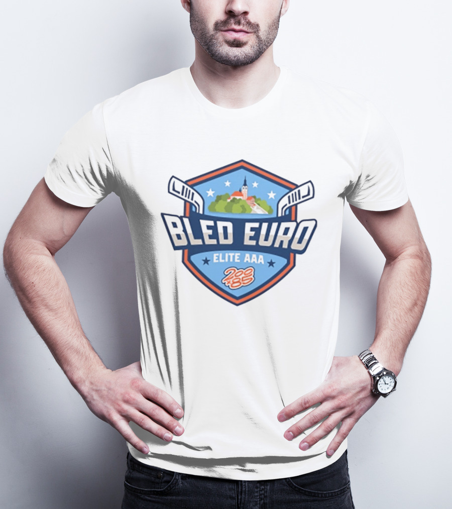 Bled Euro Elite AAA 2026 200x85 Tournament Series Hockey Shield T-Shirt