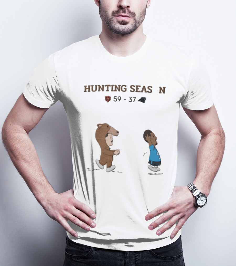 Hunting Season Chicago Bears 59 37 Carolina Panthers T-Shirt