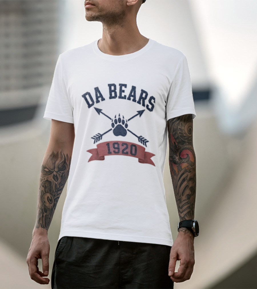 Chicago Bears Da Bears 1920 Paw Crossed Arrows T-Shirt
