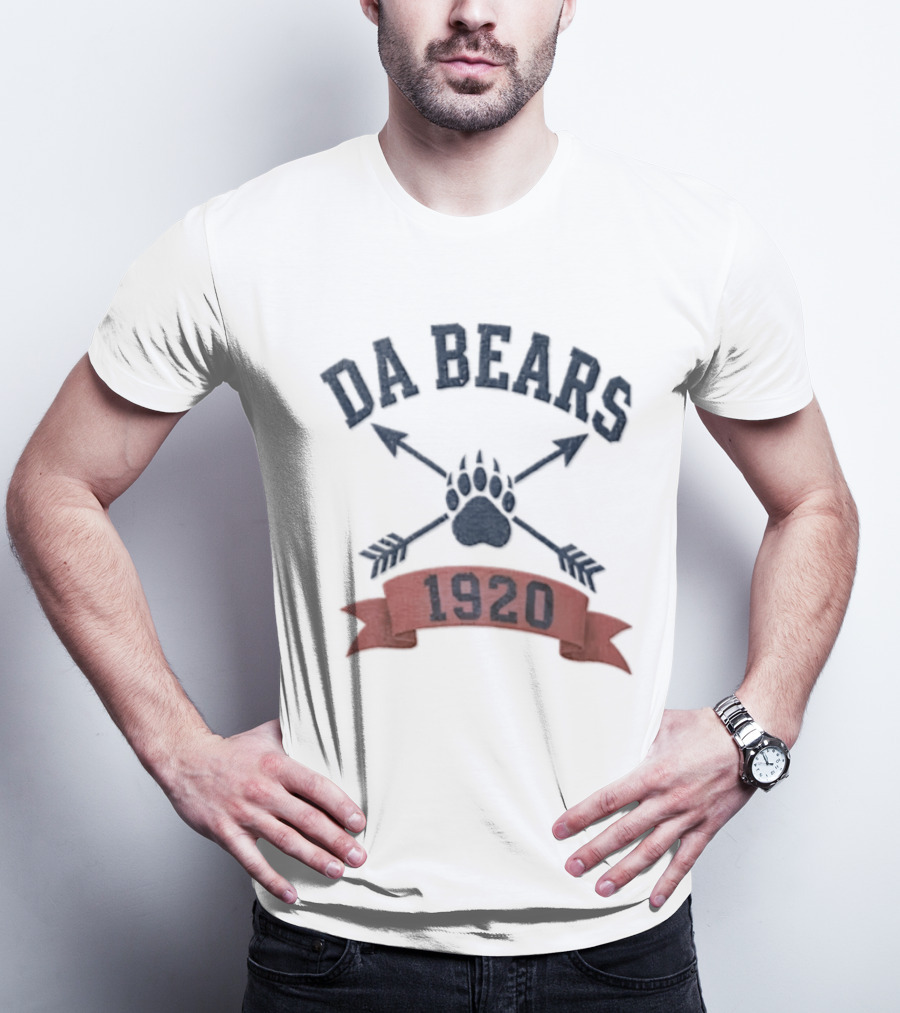 Chicago Bears Da Bears 1920 Paw Crossed Arrows T-Shirt