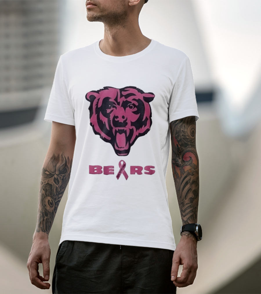 Chicago Bears Real Fans Wear Pink Breast Cancer Awareness 2026 T-Shirt