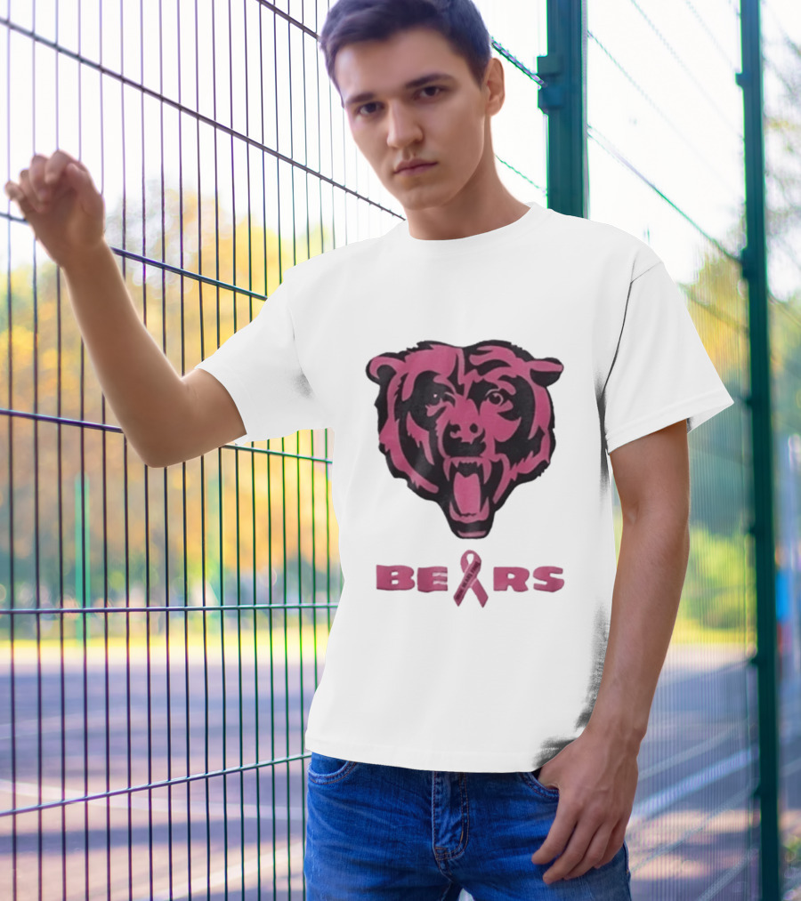 Chicago Bears Real Fans Wear Pink Breast Cancer Awareness 2026 T-Shirt