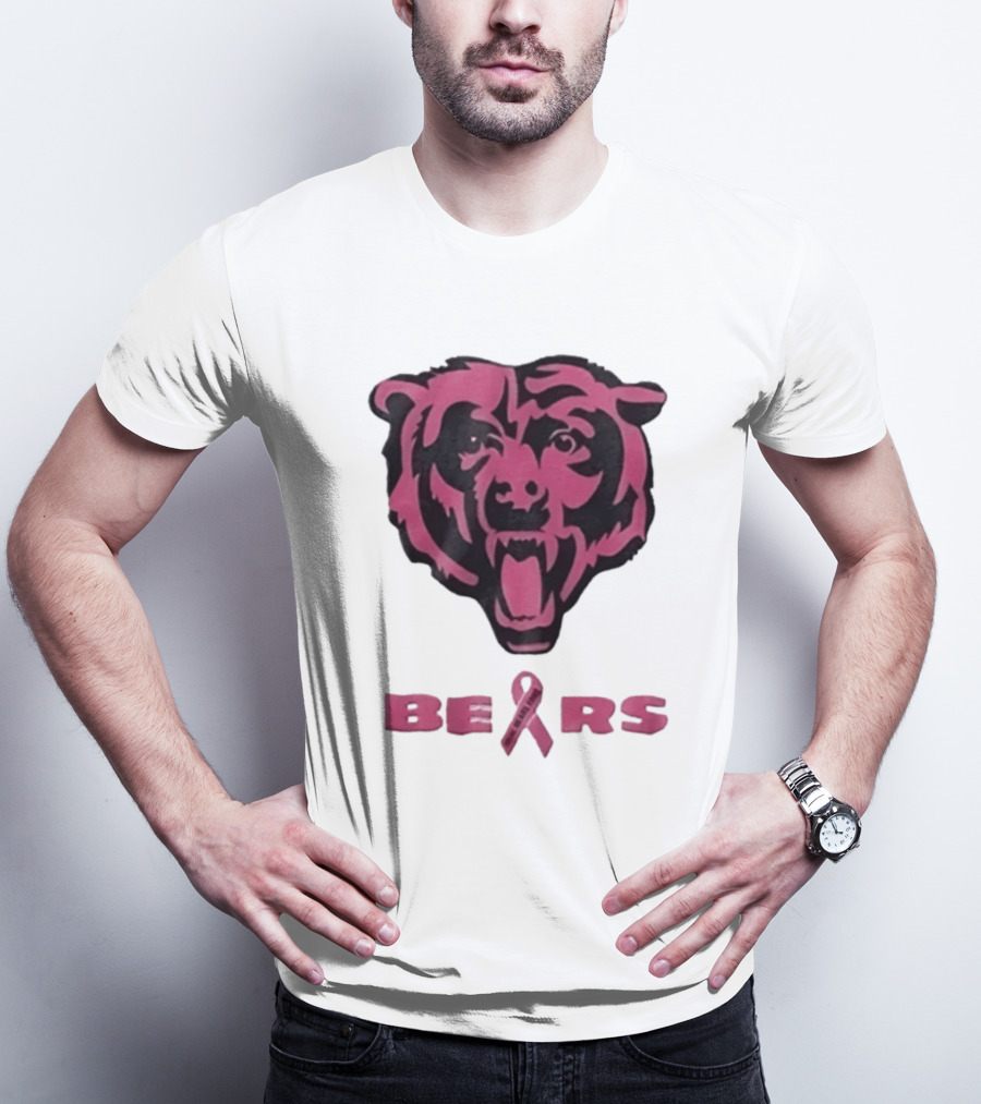Chicago Bears Real Fans Wear Pink Breast Cancer Awareness 2026 T-Shirt