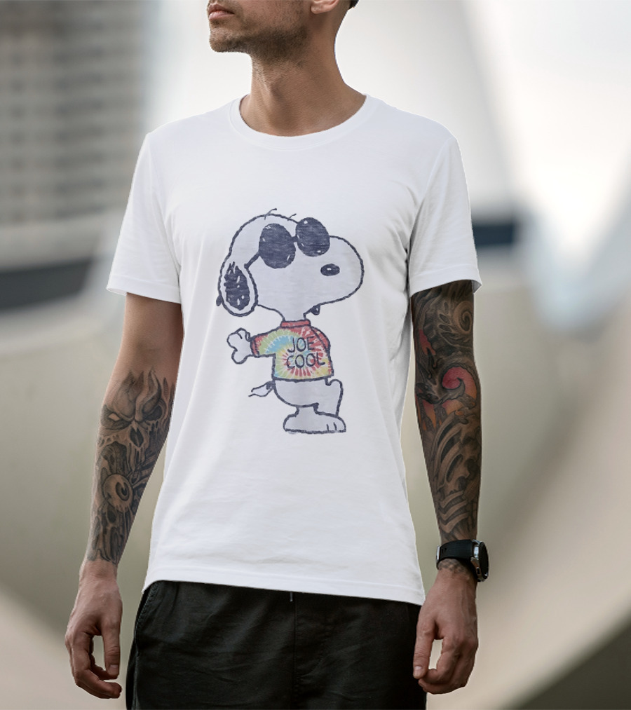 Joe Cool Snoopy Tie Dye Peanuts T-Shirt