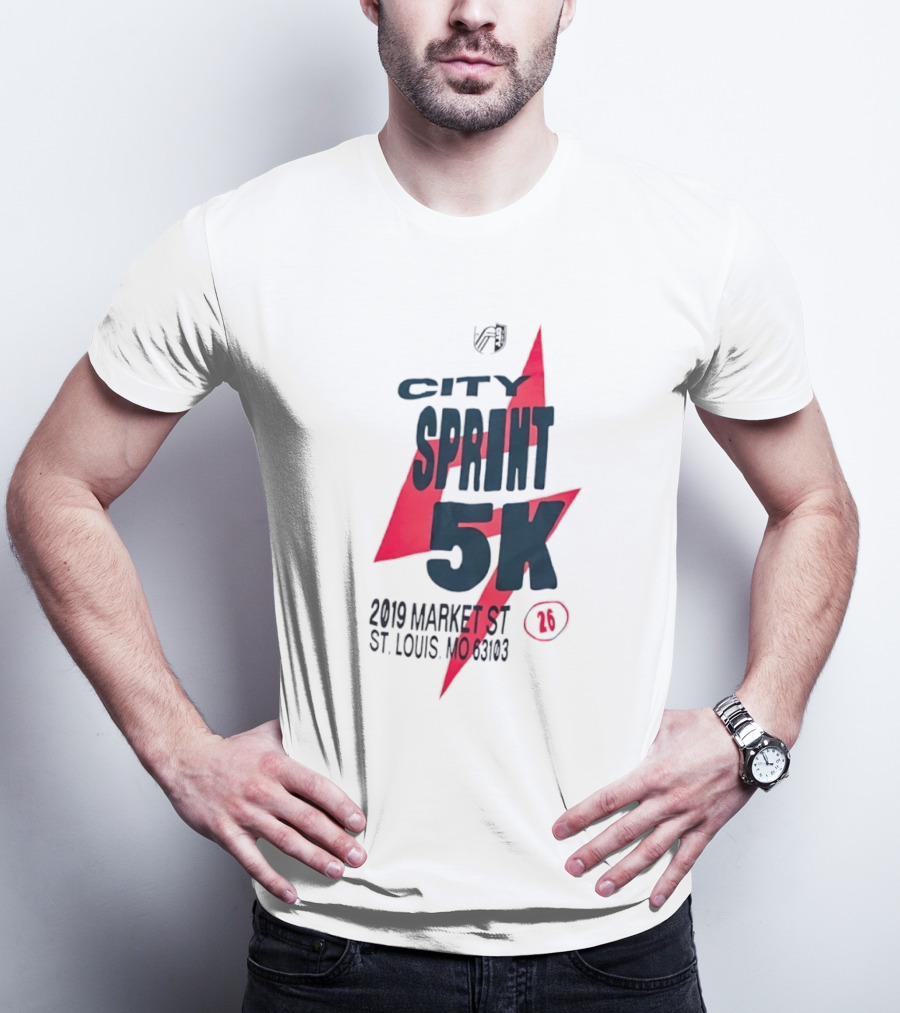 City Sprint 5K 2019 Market St St Louis MO 63103 26 T-Shirt