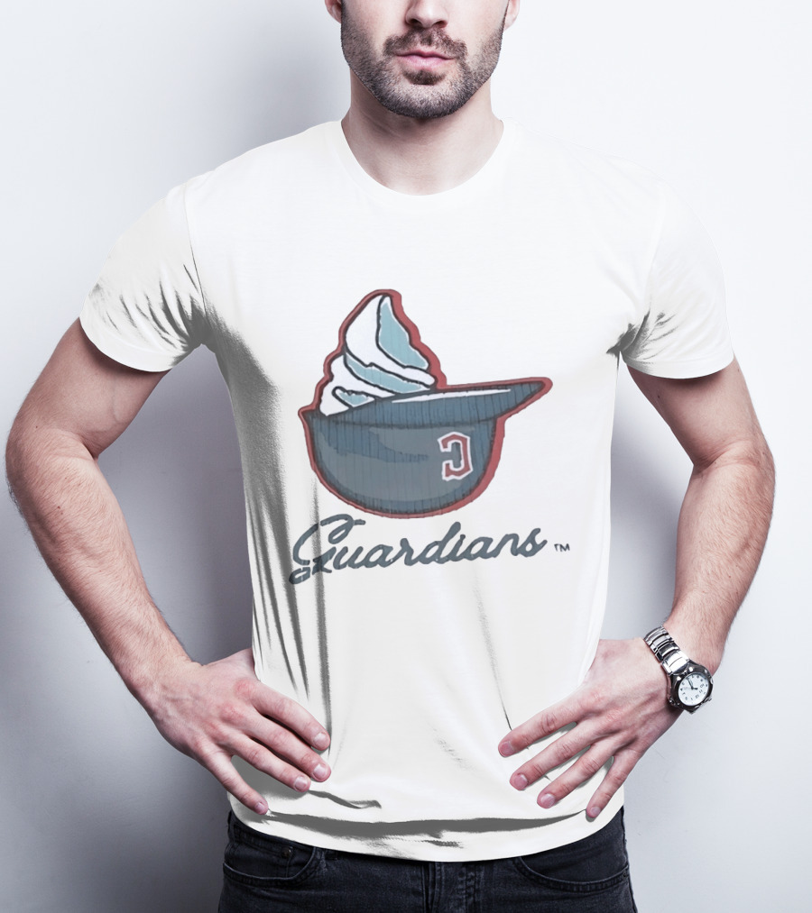 Cleveland Guardians Ice Cream Helmet C Hat Guardians T-Shirt