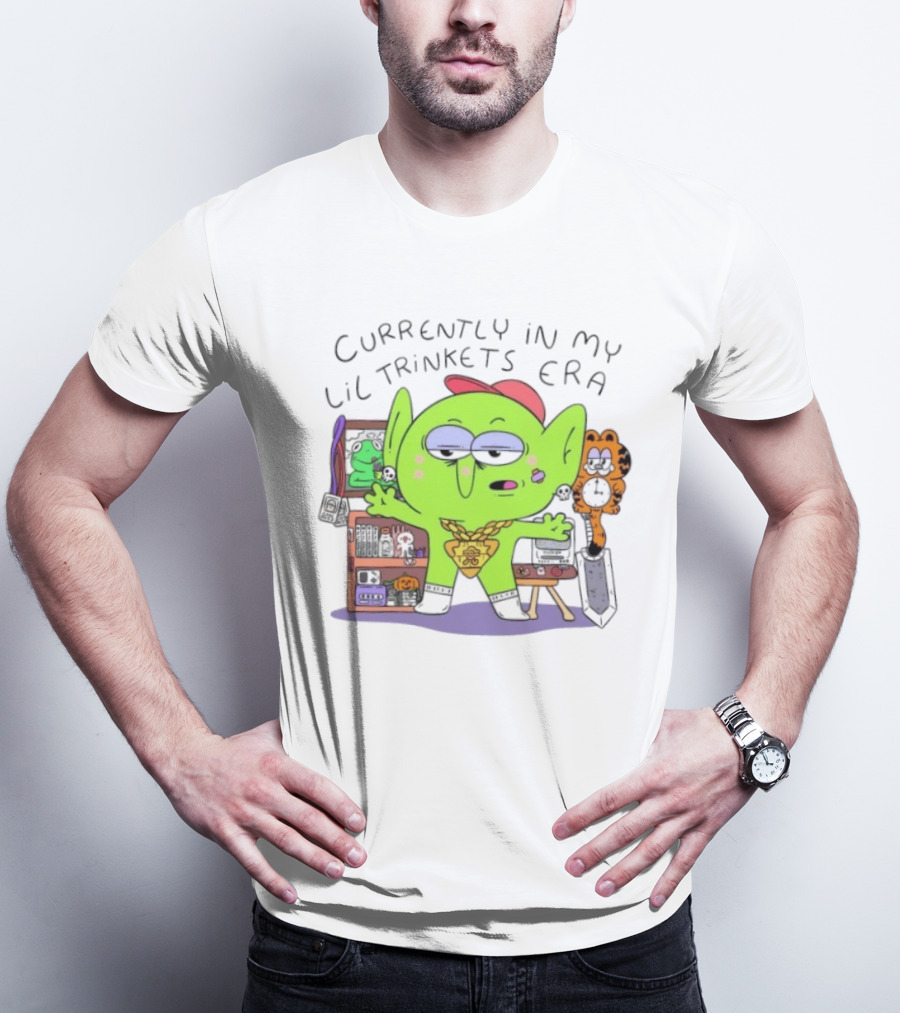 Currently In My Lil Trinkets Era Green Goblin Collectibles Fantasy Fun T-Shirt