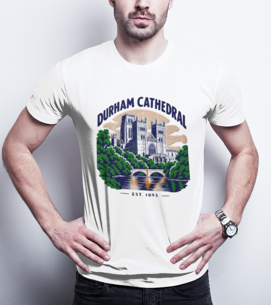 Durham Cathedral Est 1093 Iconic Landmark Travel Souvenir T-Shirt