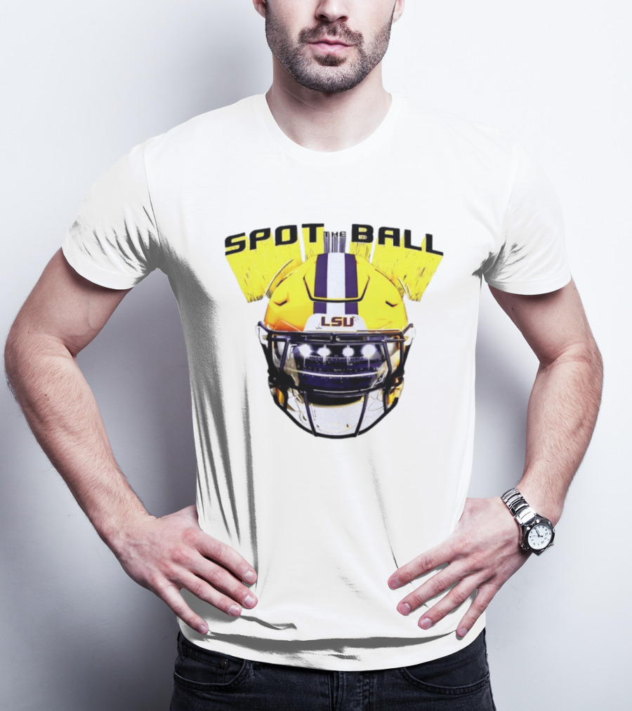LSU Tigers Spot The Ball 2026 Football Helmet T-Shirt