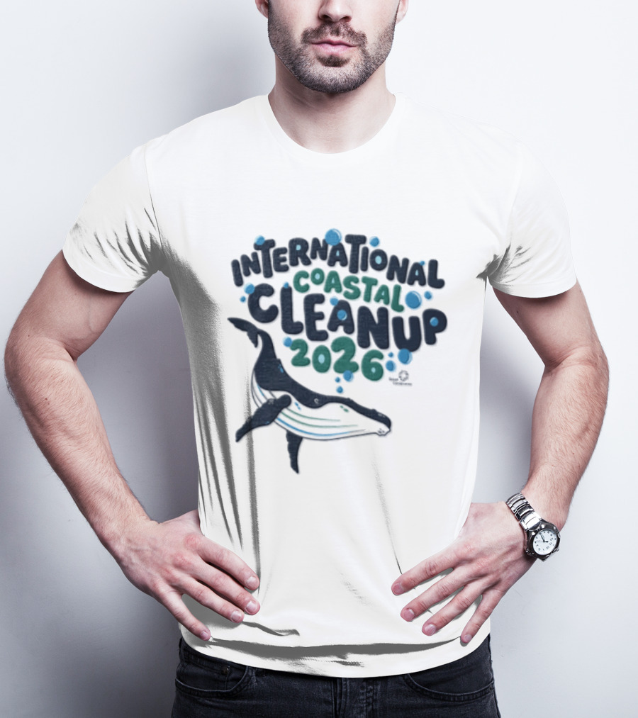 International Coastal Cleanup 2026 Humpback Whale T-Shirt