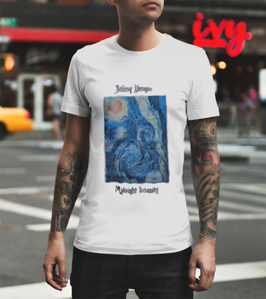 Stüssy Midnight Insanity The Starry Night T-Shirt