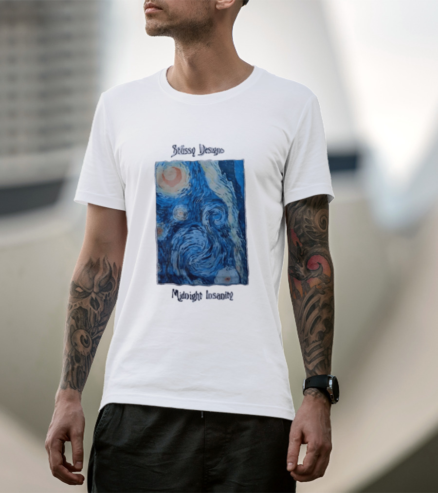 Stüssy Midnight Insanity The Starry Night T-Shirt