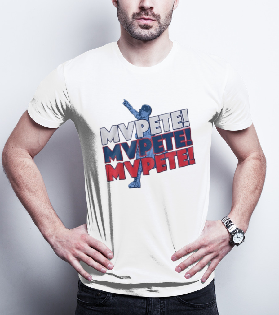 Pete Crow Armstrong Chicago Cubs MVPete Chant Celebration T-Shirt