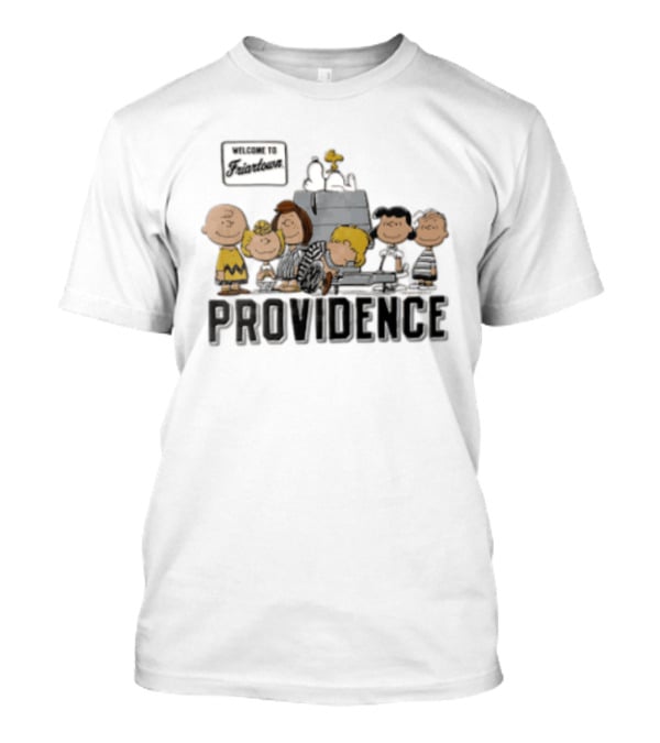 Providence Friars Welcome To Friartown Peanuts Characters Snoopy Charlie Brown Piano Scene T-Shirt