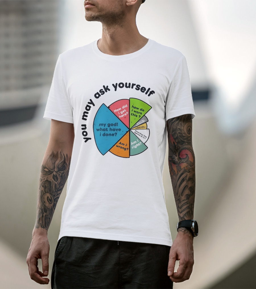 You May Ask Yourself My God What Have I Done How Do I Work This Pie Chart T-Shirt