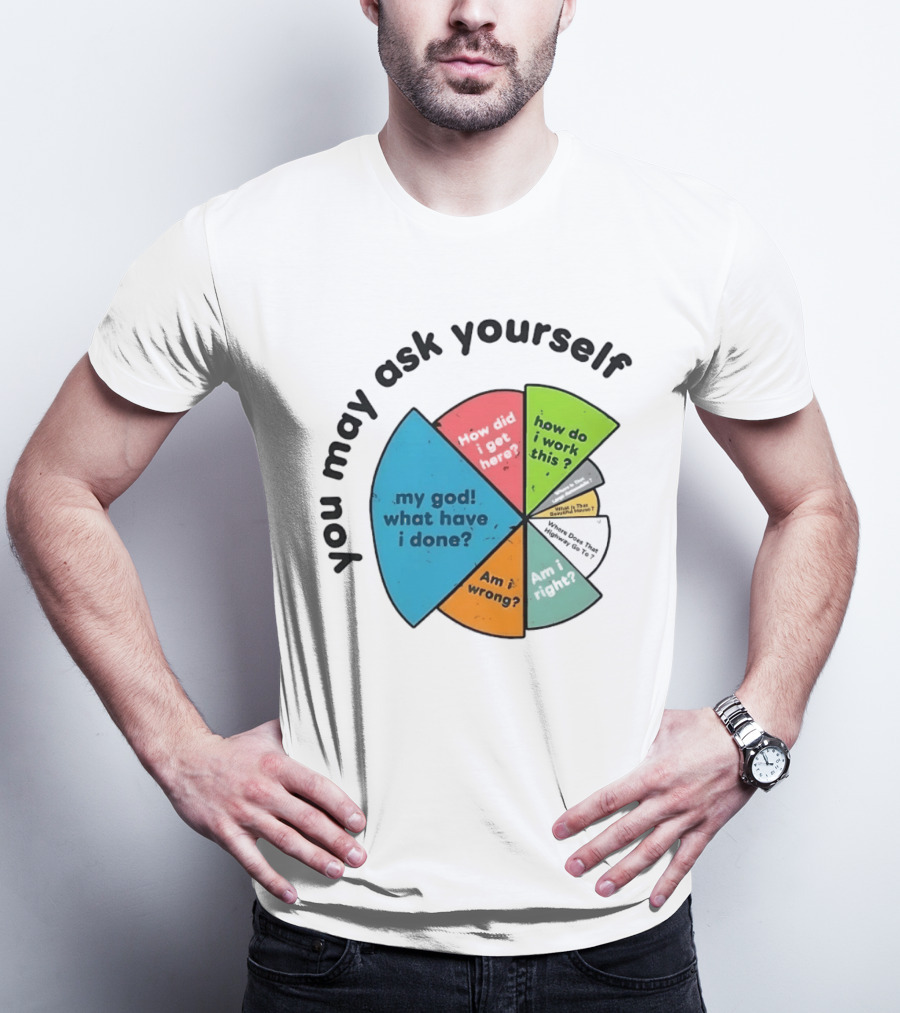 You May Ask Yourself My God What Have I Done How Do I Work This Pie Chart T-Shirt