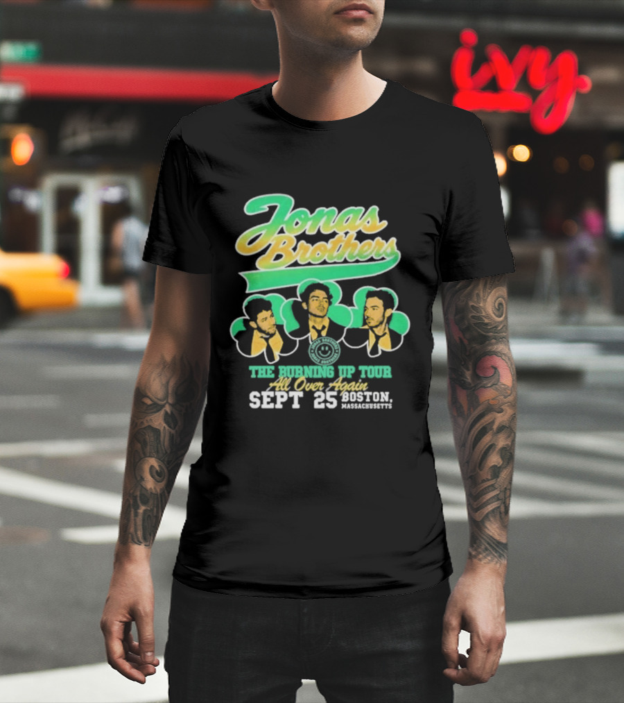 Jonas Brothers The Bringing Up Tour All Over Again Sept 25 Boston Massachusetts T-Shirt