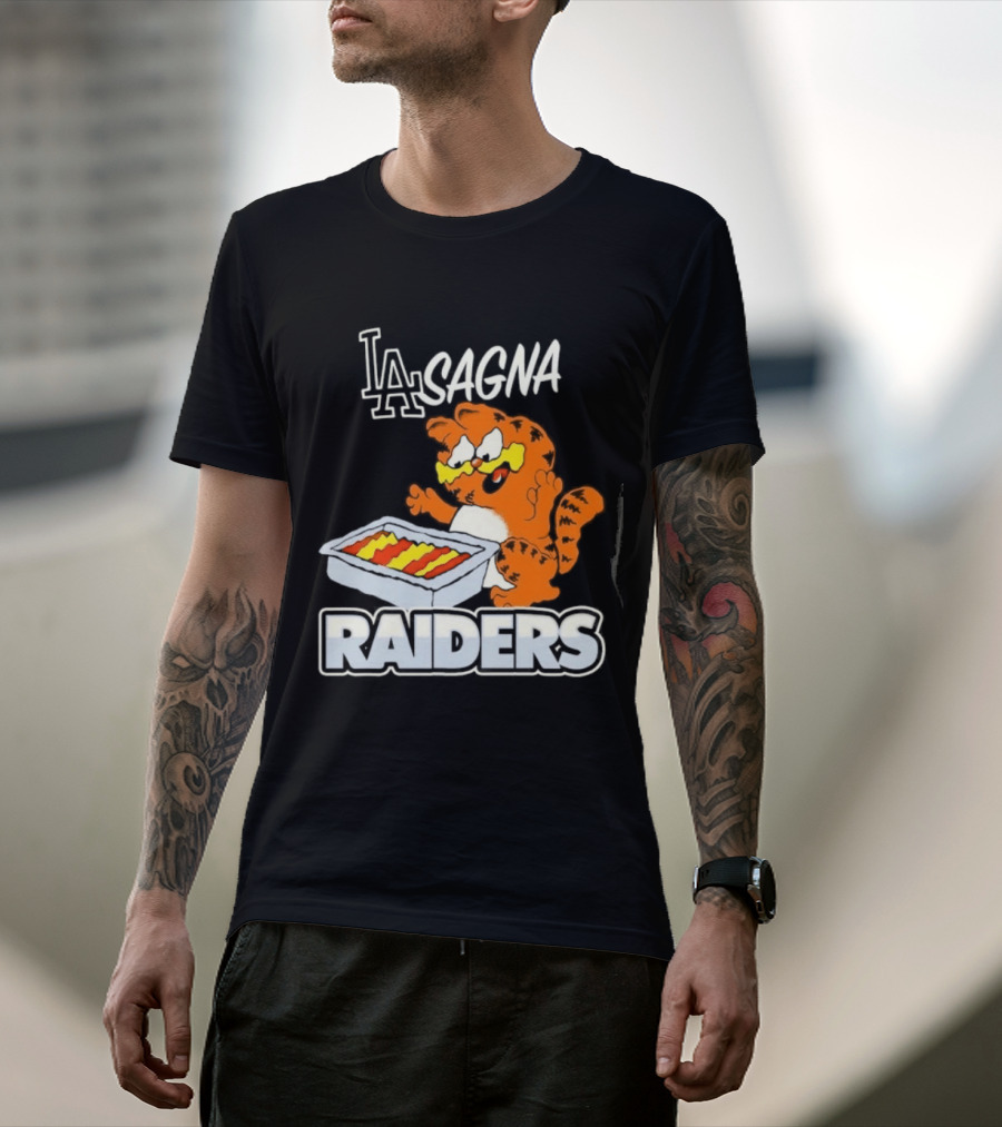LA Lasagna Cat Raiders T-Shirt