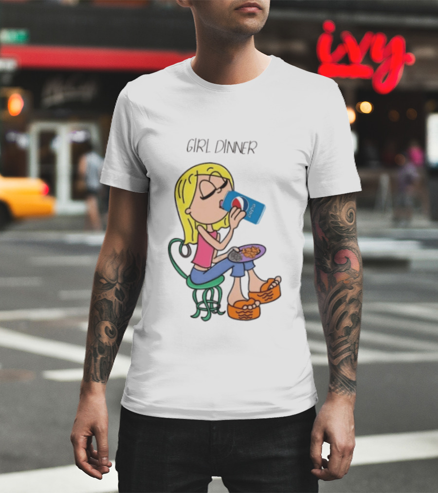 Lizzie McGuire Y2K Girl Dinner Pepsi Retro Fashion T-Shirt