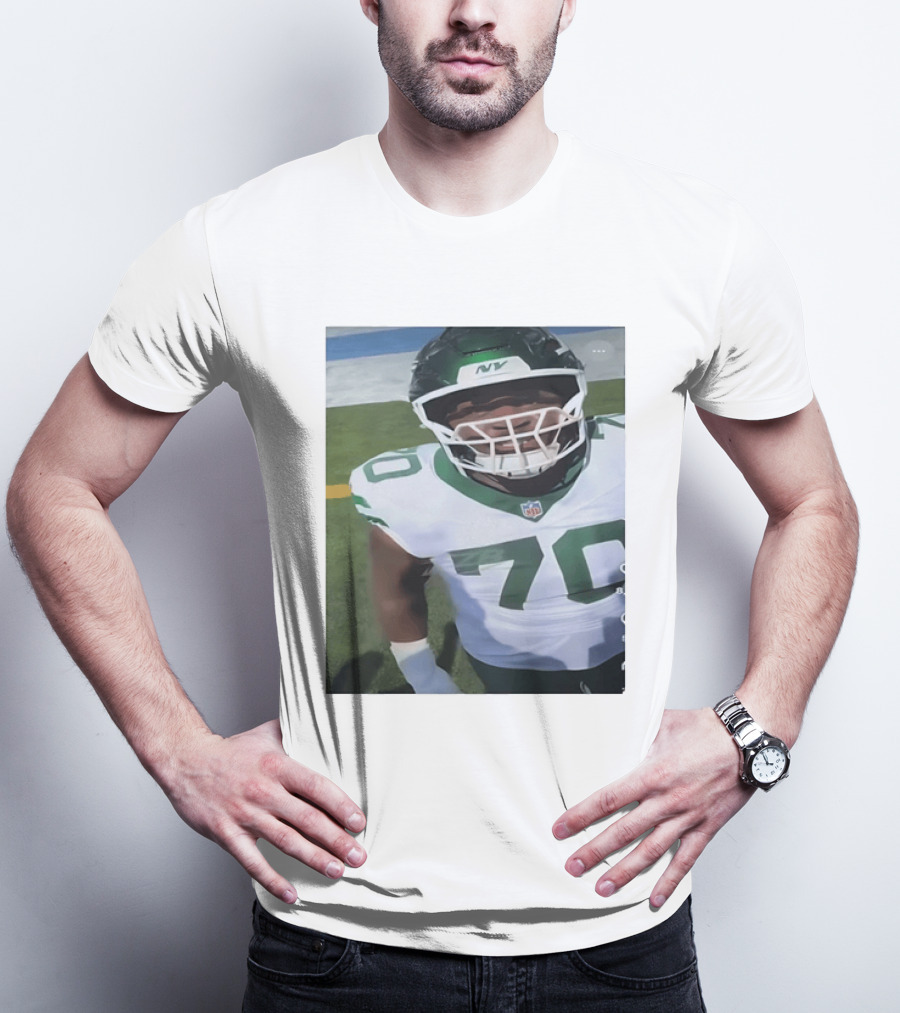 New York Jets Number 70 Football Player NFL Jersey T-Shirt
