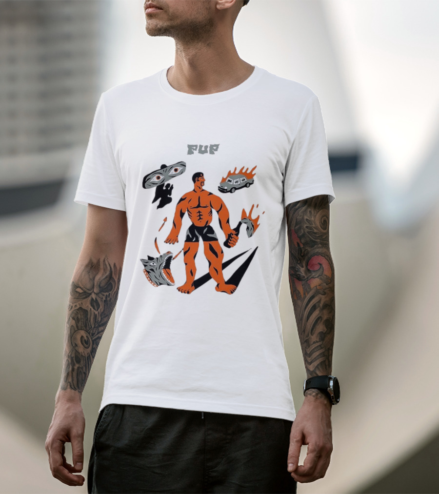 Pup Band Punk Rock Alternative Music Fire Eyed Van And Warrior Scene T-Shirt