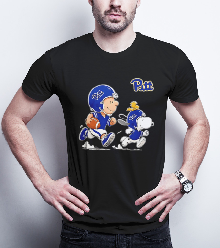 Charlie Brown Woodstock Snoopy Pitt Panthers Football 2026 T-Shirt