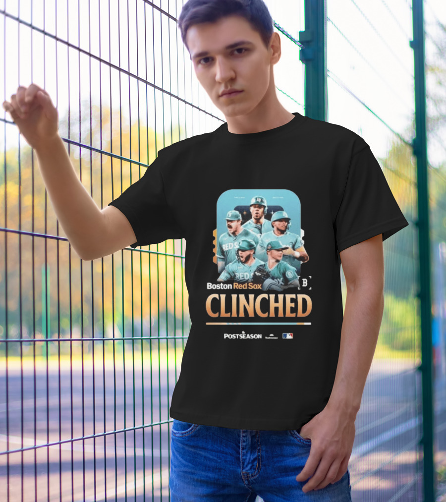 Boston Red Sox Clinched Postseason 2026 MLB T-Shirt