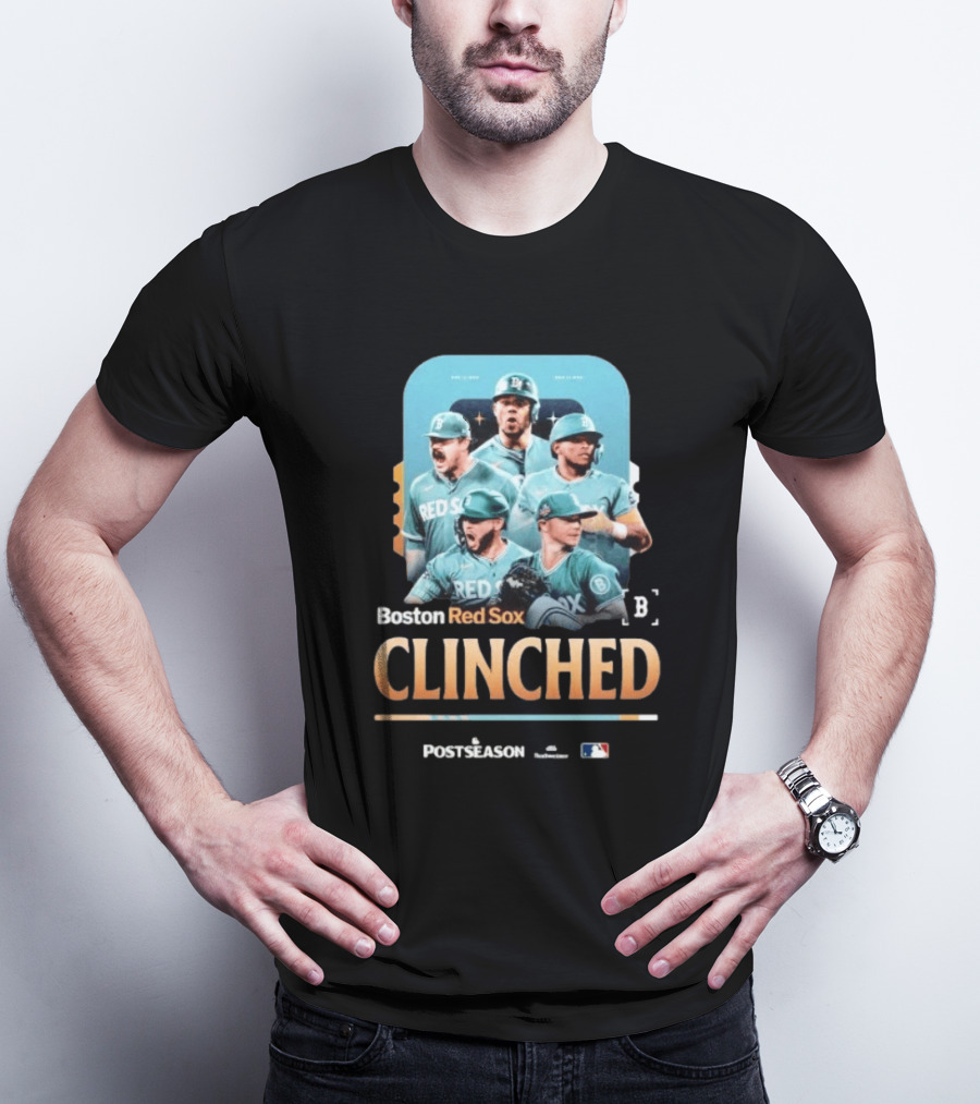 Boston Red Sox Clinched Postseason 2026 MLB T-Shirt