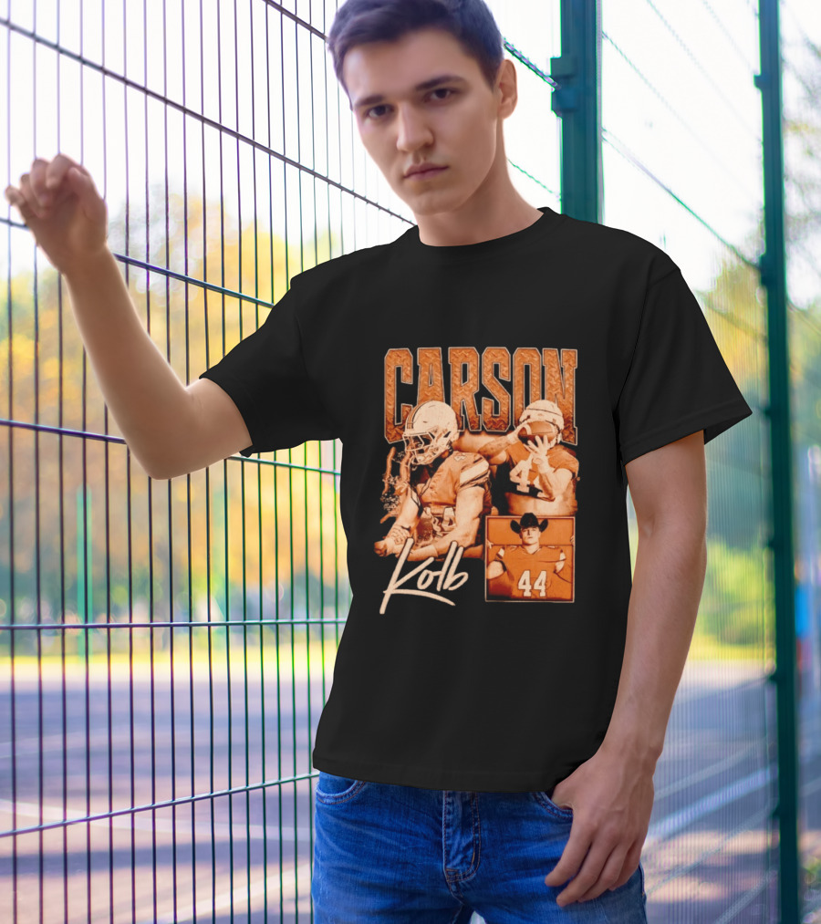 Carson Kolb 44 Football Player Collage T-Shirt