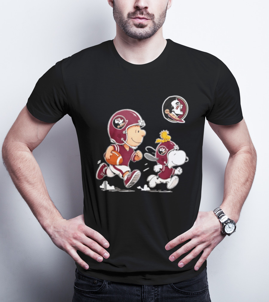 Charlie Brown Snoopy Woodstock Florida State Seminoles Football 2026 T-Shirt
