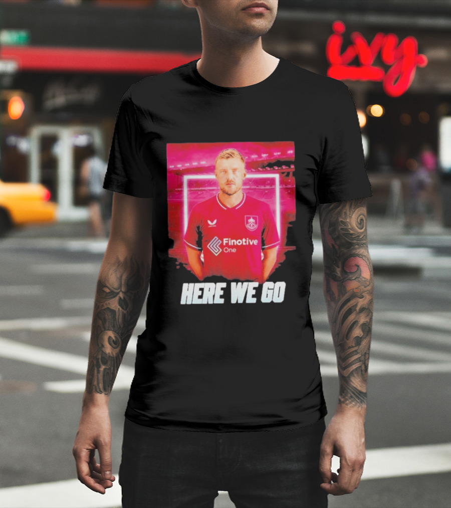 Jamie Vardy Here We Go Burnley Transfer News T-Shirt