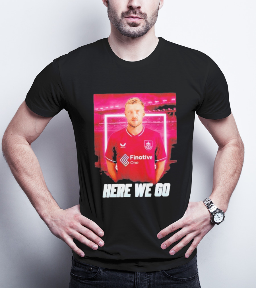 Jamie Vardy Here We Go Burnley Transfer News T-Shirt