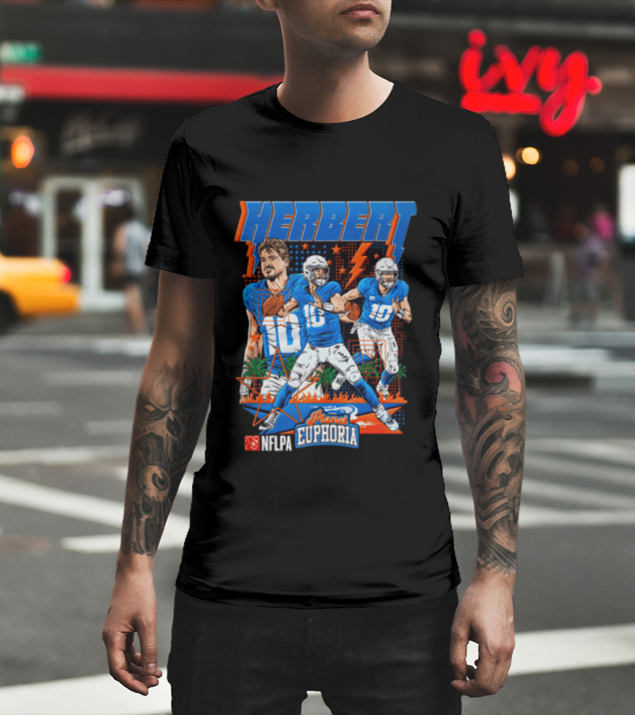 Herbert Player Euphoria NFLPA Limited Edition Lightning Version T-Shirt