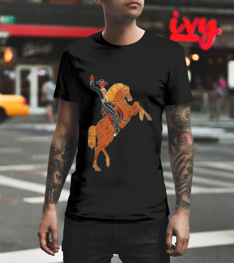 Las Vegas Cowboy Neon Sign T-Shirt