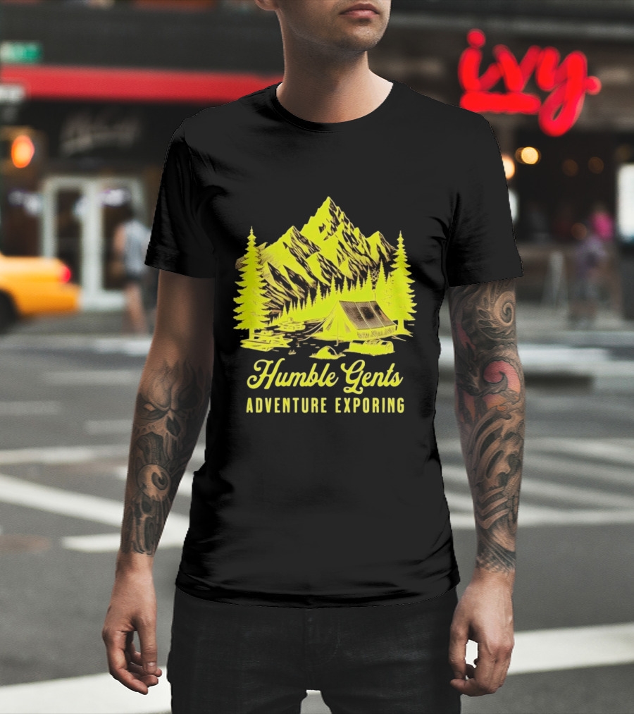 Humble Gents Adventure Exploring Mountain Camping T-Shirt