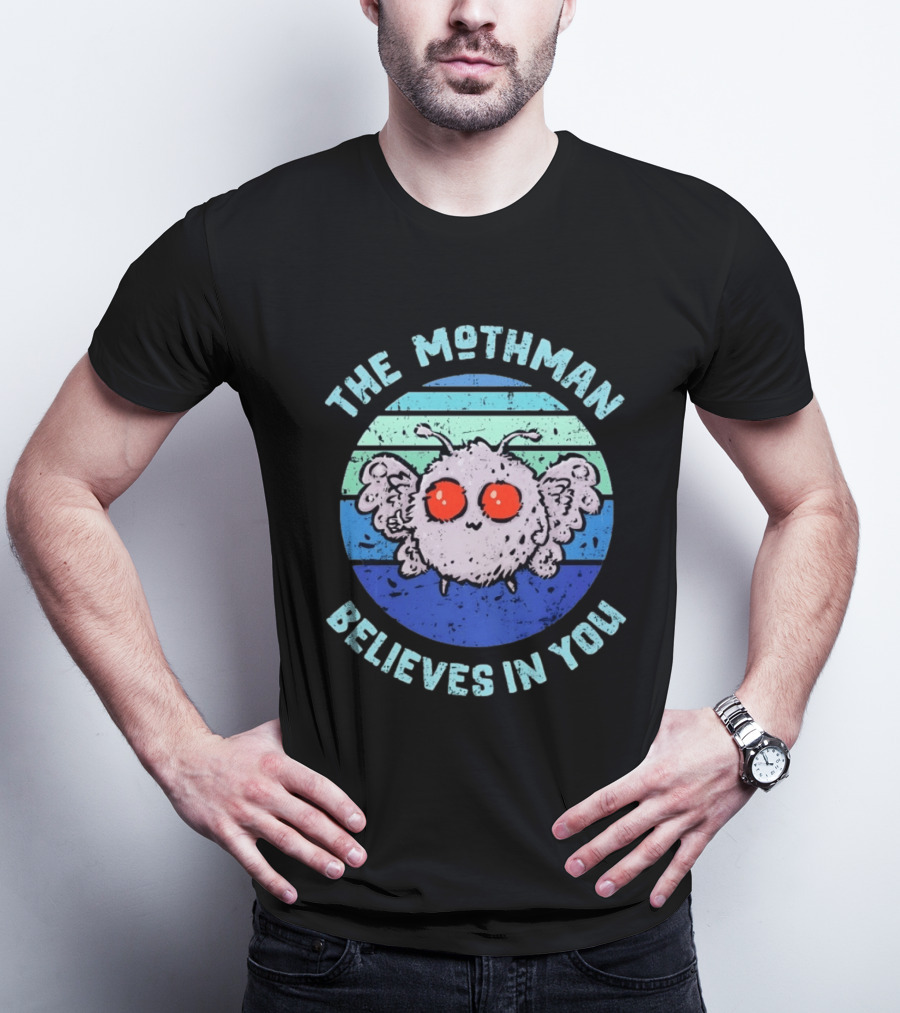 The Mothman Believes In You Distressed T-Shirt