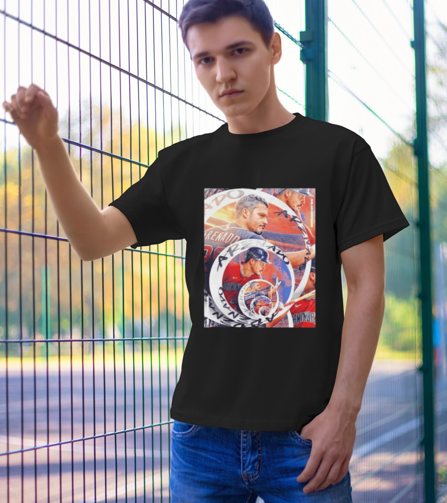 Nolan Arenado Arizona Diamondbacks Baseball Spiral Collage T-Shirt