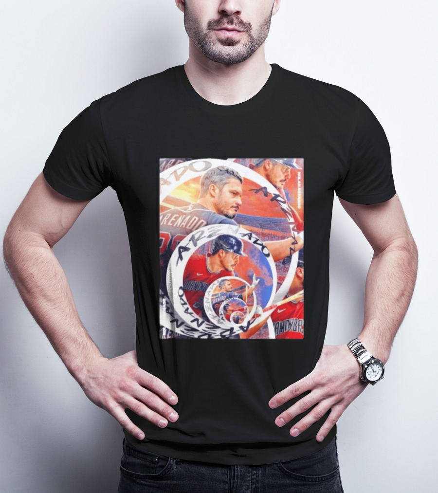 Nolan Arenado Arizona Diamondbacks Baseball Spiral Collage T-Shirt