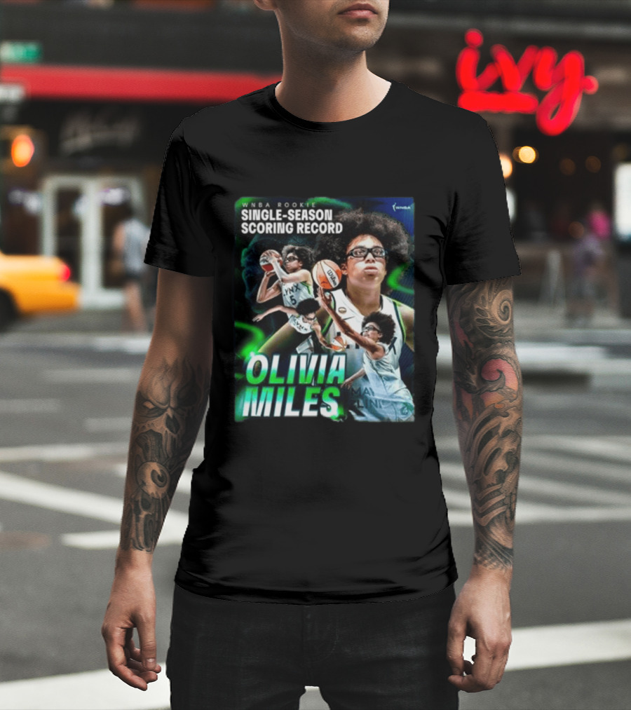 WNBA Rookie Single Season Scoring Record Olivia Miles T-Shirt