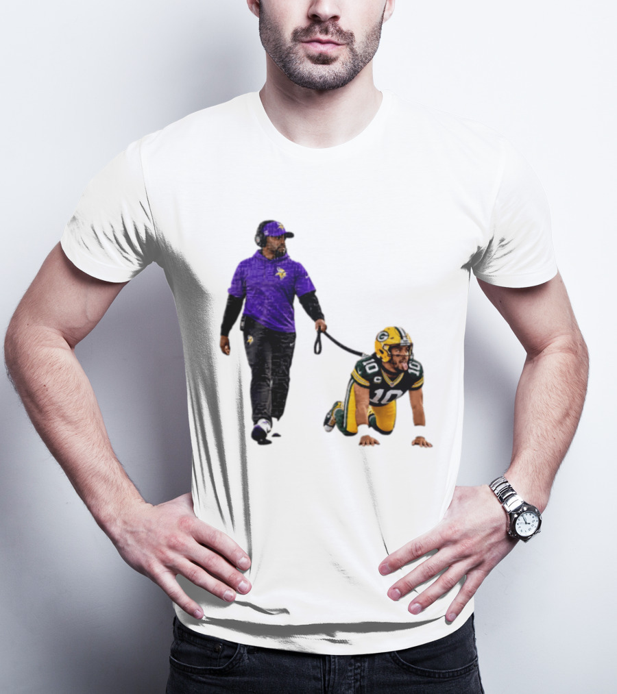 Brian Flores Minnesota Vikings Dominating Jordan Love Green Bay Packers NFL Meme T-Shirt