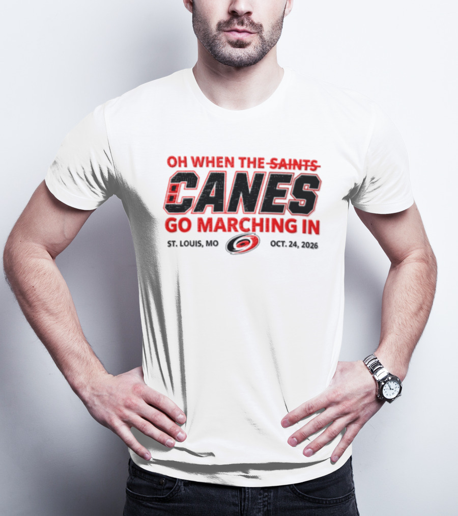 Oh When The Saints Canes Go Marching In St. Louis MO Oct 21 2006 T-Shirt