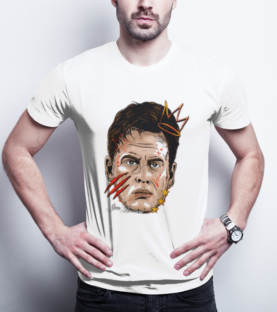 Joe Burrow Fat Head Limited Edition Player Crowned Star Scratches T-Shirt