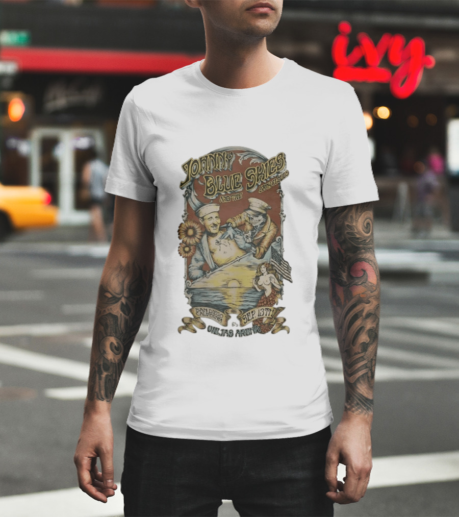 Johnny Blue Skies And The Dark Clouds Live San Diego California Sep 13th Viejas Arena T-Shirt