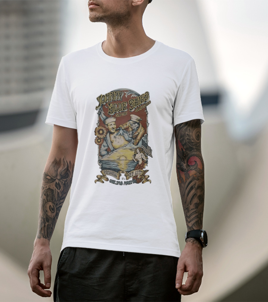 Johnny Blue Skies And The Dark Clouds Live San Diego California Sep 13th Viejas Arena T-Shirt