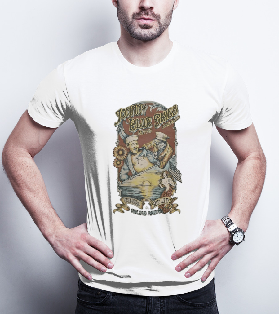 Johnny Blue Skies And The Dark Clouds Live San Diego California Sep 13th Viejas Arena T-Shirt