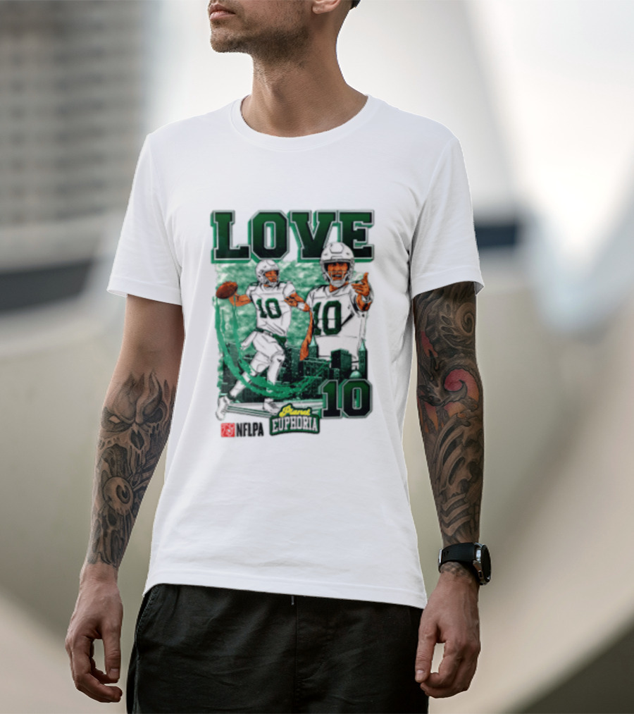 Jordan Love 10 NFLPA Euphoria Player Edition T-Shirt